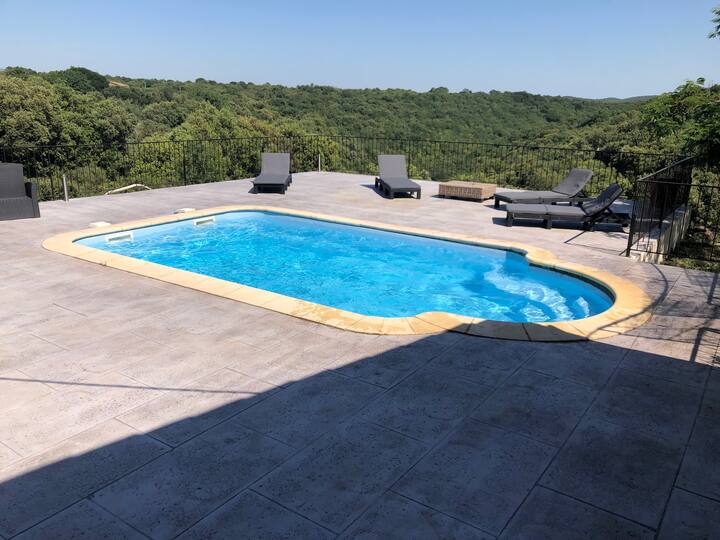 Villa Sur Vue Paradisiaque - Clermont-l'Hérault
