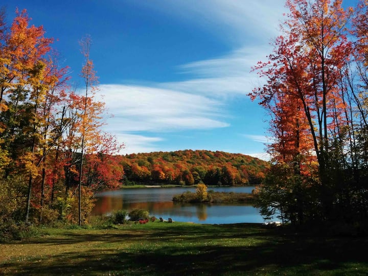 Fall Views At The Lakehouse W/kayaks&fishing - Hobart, NY