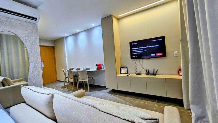 Loft401 - Beira Mar Queen Size | Piscina/academia - Alagoas (estado)