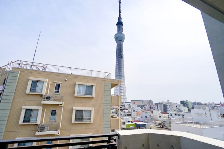 New Double Room In Tokyo: Skytree View 701 B - Asakusa