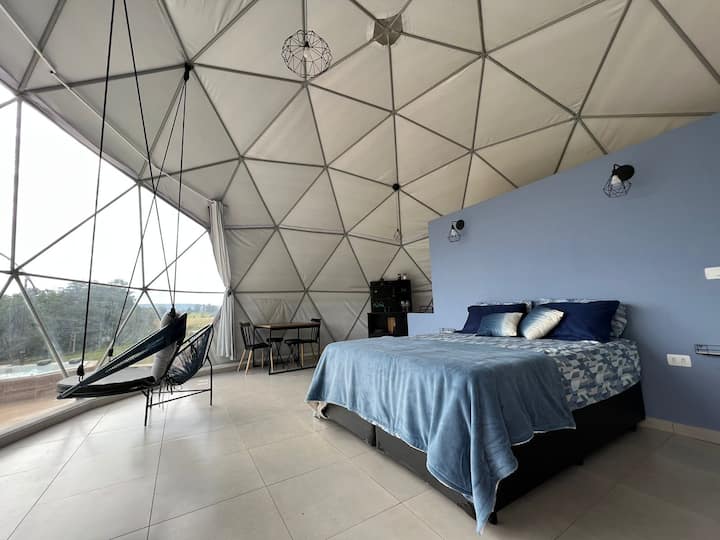 Domo Geodésico_conforto E Relaxamento Na Natureza - Socorro