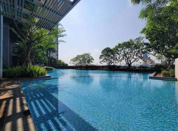 38. Two Bedrooms 豪华公寓Wi-fi Gym Table Tennis Room - Bangkok