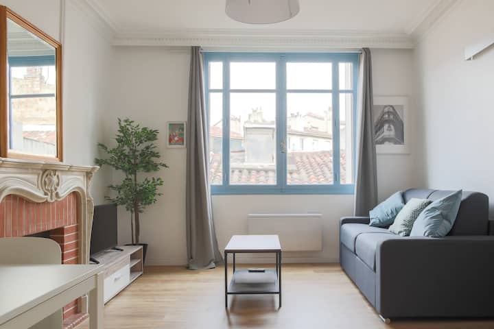 ♥New T2 40m2, Coeur Cours Julien - Wifi♥ - Ibis Marseille Centre Prefecture
