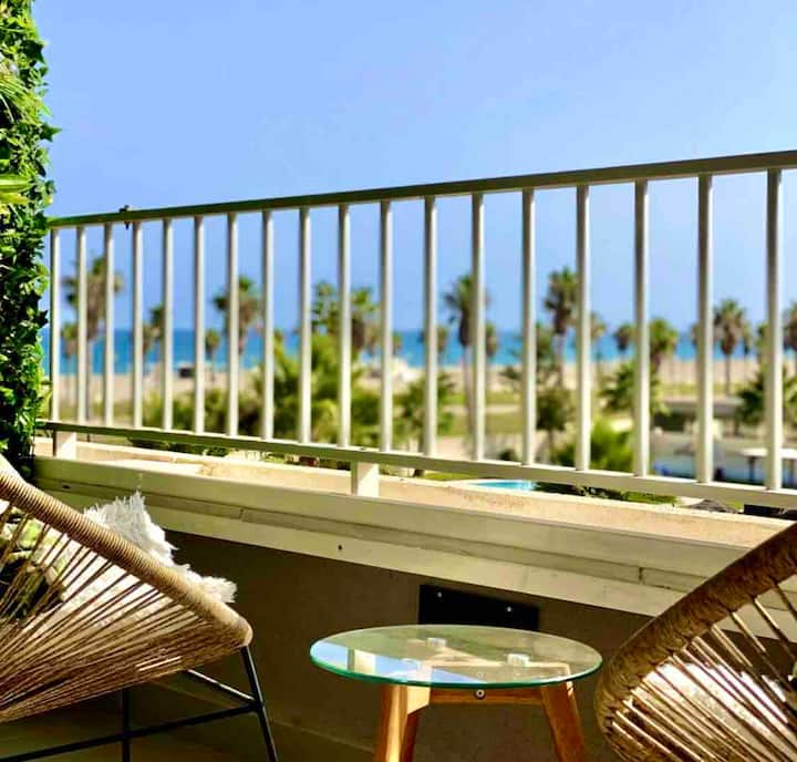 1st Line Beach. Sea View, Swimming-pool. Wi-fi - Roquetas de Mar