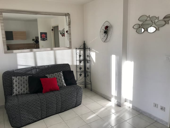 Coquillage: F2  Loggia, Jardin, Parking Plage 50m - Pérols