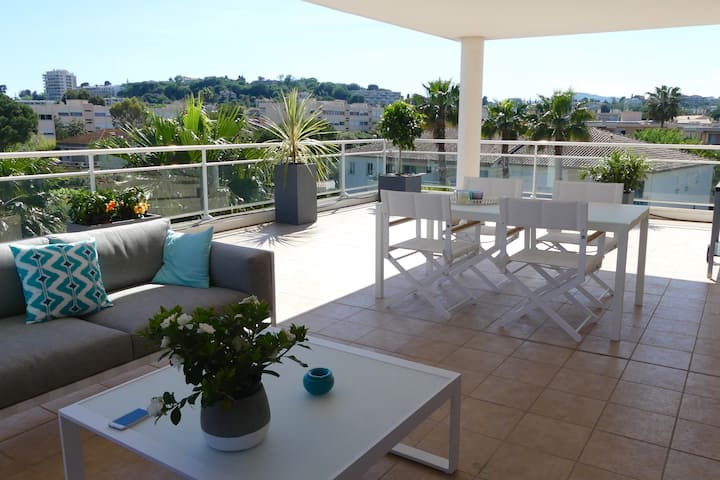 Appartement Villa Sur Le Toit, Terrasse Vue Mer - Antibes