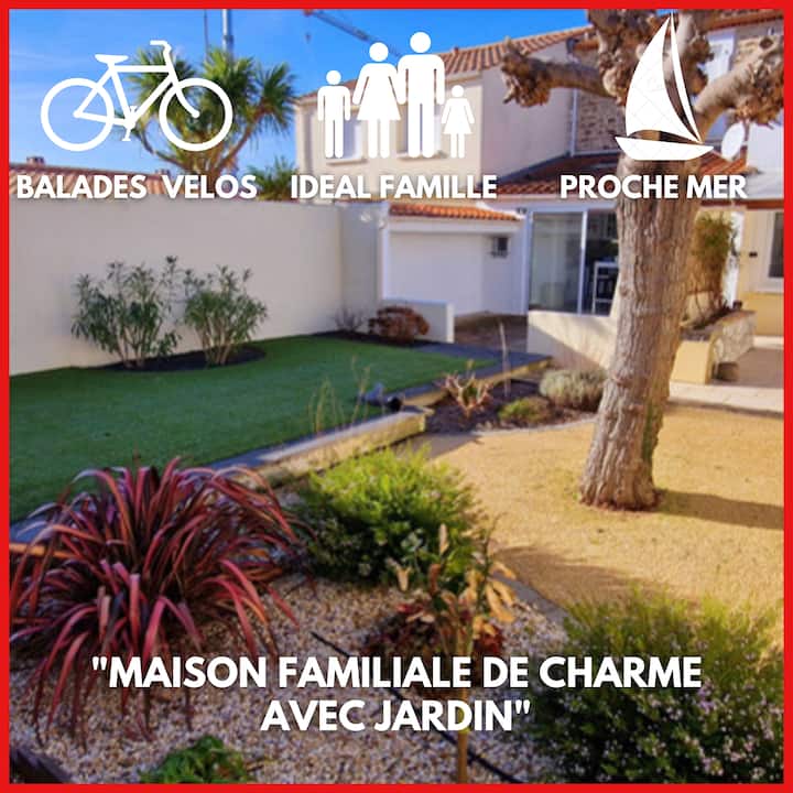 Maison De Charme Jardin Clos 5 Min Plage Et Port - Talmont-Saint-Hilaire