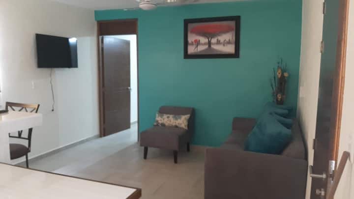 Departamento Caribeño Con Instalaciones Muy 
 Lindas Y Cálido Lugar Para Pasar Tus Días  De Vacaciones. - Cozumel