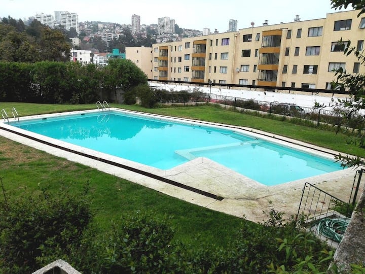Departamento Reñaca Soleado, Excelente Ubicación. - 
