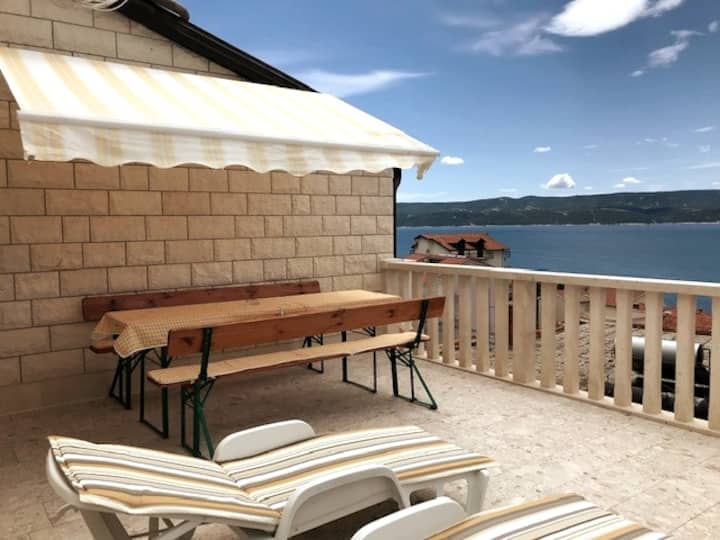 Studio Mit Großer Dachterrasse Und Meerblick - Omiš