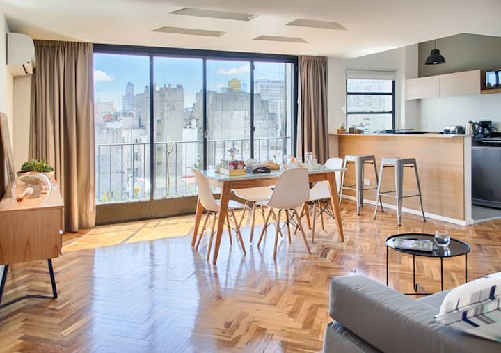 ¡¡Luminoso Y Acogedor Apartamento En El Centro!! - 부에노스아이레스