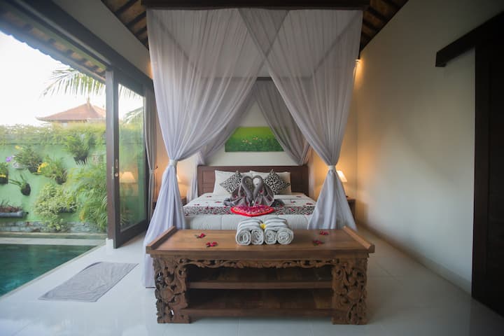 Peaceful 1br Villa With Private Pool - Ubud