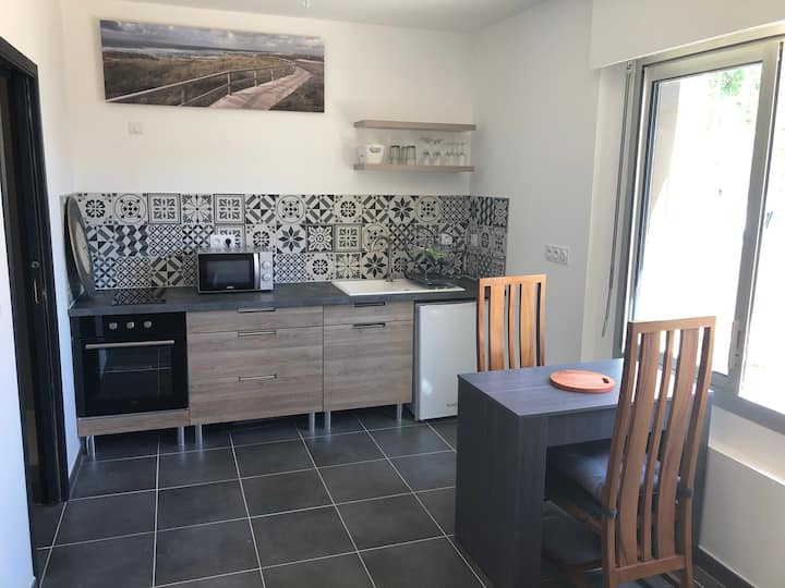 Studio 24m2 Extérieur 45m2 + Parking Clim - Palavas-les-Flots