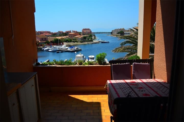 Appartement T3 + Mezzanine Avec Piscine - Le Barcarès
