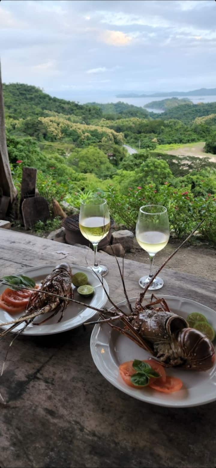 Rancho Rústico Con  Vistas Al Mar - Paquera