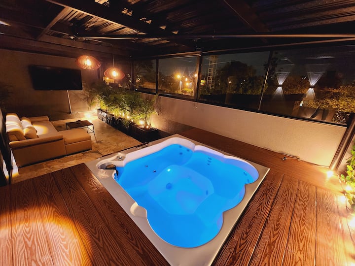 Terrace & Jacuzzi Privado Cerca A Poblado/ac - Medellín, Colombia