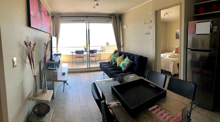 Reñaca Beach Vista Frente Al Mar 4 Pers Sector 5 - Viña del Mar