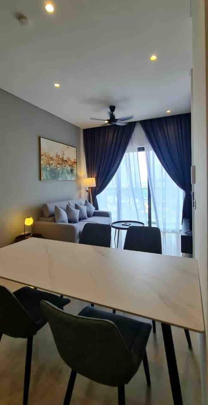 Infinity Pool/big Cozy 1br/near Lalaport,klcc30 - Kuala Lumpur