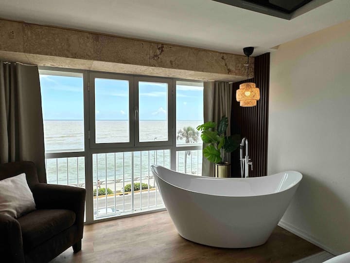 Ocean View Stylish Studio With Bathtub - Santo Domingo