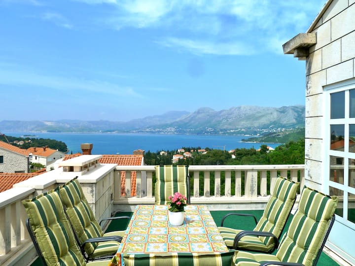 Sea View Penthouse Apartment (6+1) - Cavtat