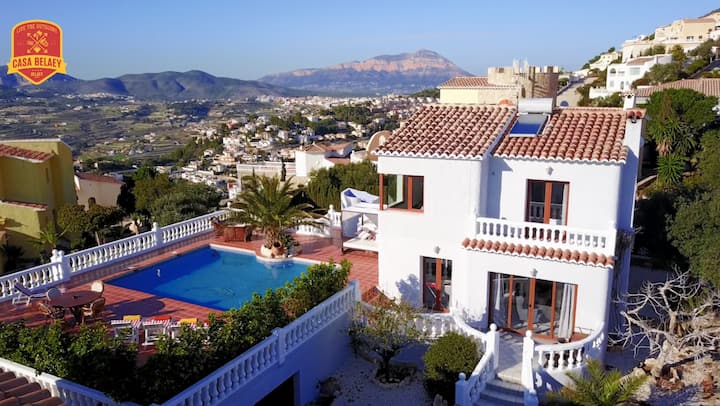 Villa With Private Pool, Ocean And Mountain Views - Moraira