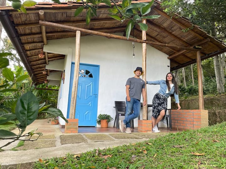 Cabaña Rústica Tranquila, Rodeada De Naturaleza. - Curiti
