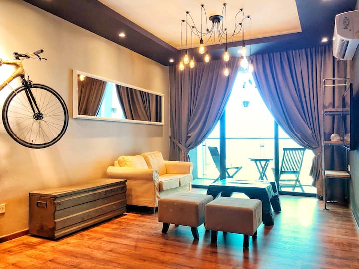 Loft Iii - 2br @ Vivacity Megamall (1free Parking) - Kuching