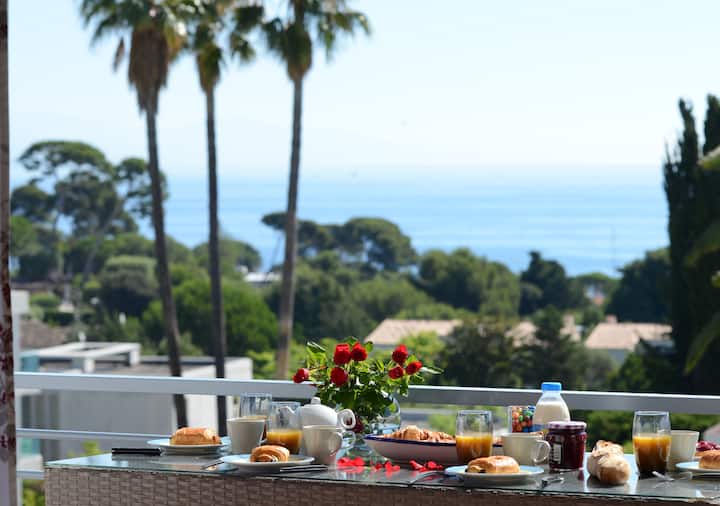 Confortable Appt Pour 4: Terrasse/parking/wifi/ac - Antibes