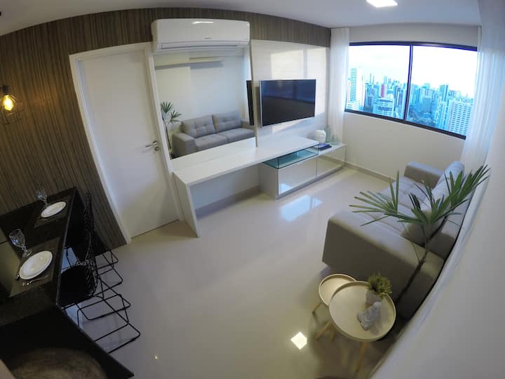 Flat Novo Em Boa Viagem Ao Lado Do Shopping Recife - Recife