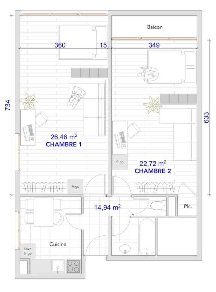 Chambre à Louer - Geneva