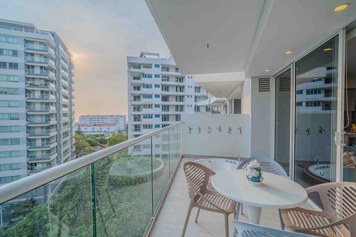 2 Hab Piso 9 | Jacuzzi Privado | Piscina + Rooftop - Cartagena
