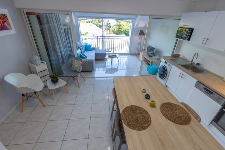 Appart' Cosy Lagon à 50m De La Plage De Hermitage - Réunion