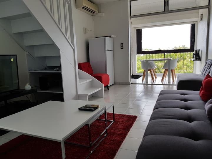 Joli T2 En Duplex à 5 Min De La Plage/vue Dégagée - Guadeloupe