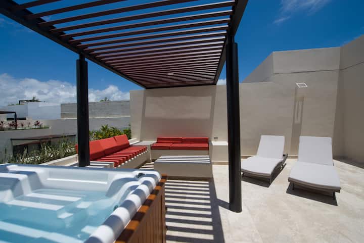 Luxury Ph, Jacuzzi, Terrace In The Heart Of Playa - Playa del Carmen