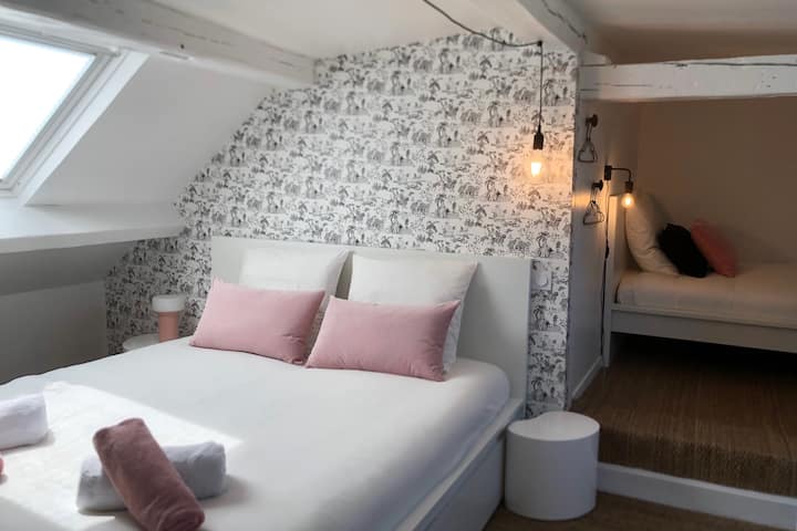Duplex Hyper Centre Historique "Milk Moon" - 캉