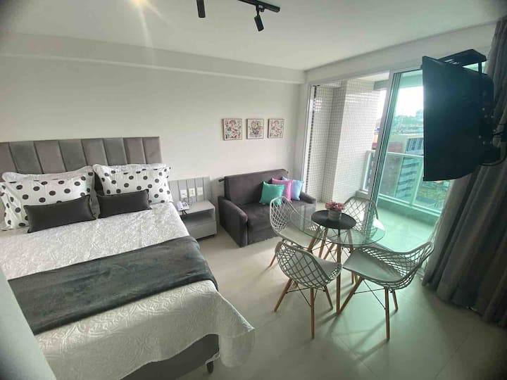 Studio | Garagem | Lounge Panorâmico | 8° Andar - Maceió