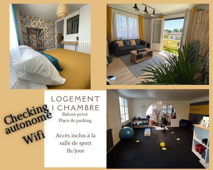 Logement Chaleureux -Parking Gratuit+salle Fitness - Bergerac