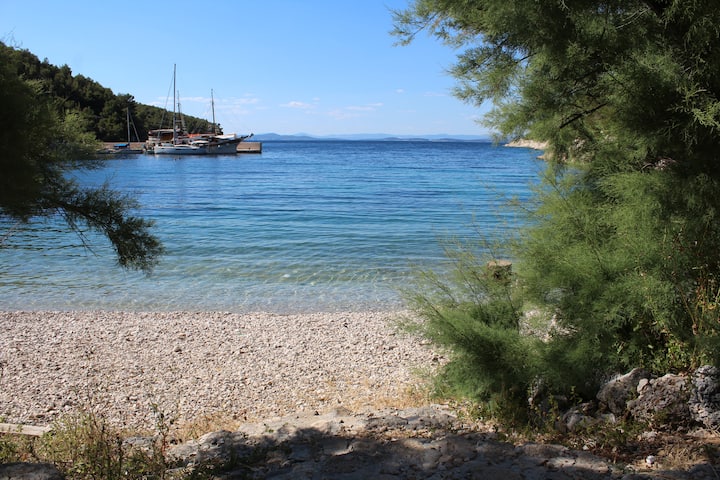 Beach 2+2 Apartment Stiniva With Garden - フバル島