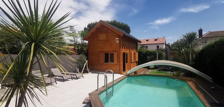 Châlet Proche Plage Avec Piscine Privée Et Jacuzzi - Bayona, Francia