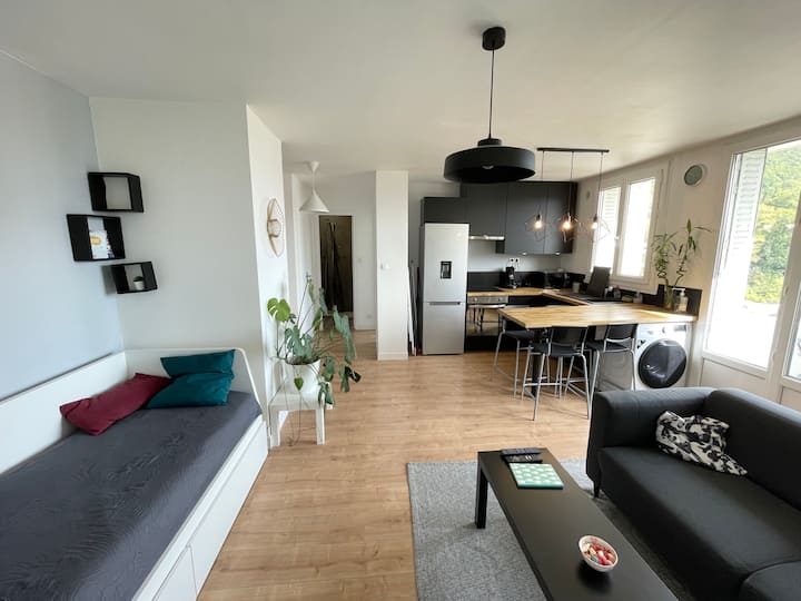 🏔Horloge⏰-t3-6 Pers-vue Montagne-oxford,cea,edf - Sassenage