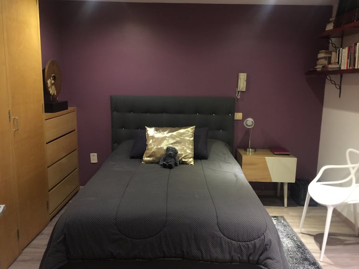 1 Habitación Iluminada, Con Balcón Y Baño Privado. - Mexico City