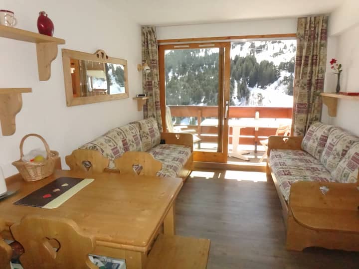 Mottaret 3 Rooms, 4/5 Pers, Ski-in Ski-out, Superb South View, Private Covered Parking - Méribel