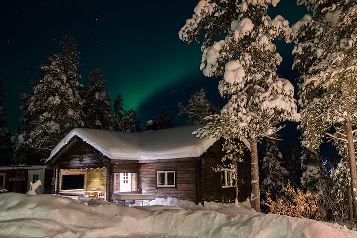 Log Cabin near the river - Cabins for Rent in Kiruna Kurravaara ...