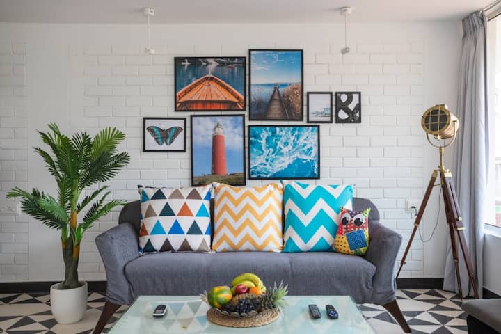 The Coastal Nest | 2bhk By Da Alohas- Candolim - Goa