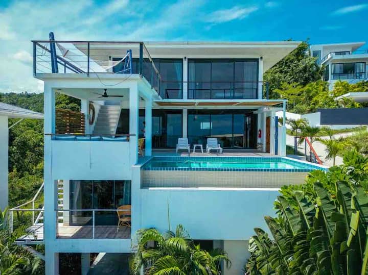 Tahiana Villa - 180° Seaview - 1 Min To The Beach - Ko Pha Ngan