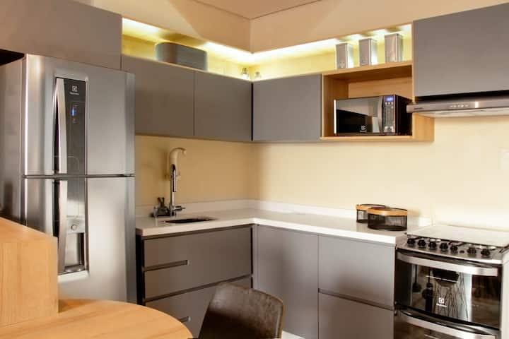 Bv1814 Flat Encantador- Linda Vista Em Alphaville - Barueri