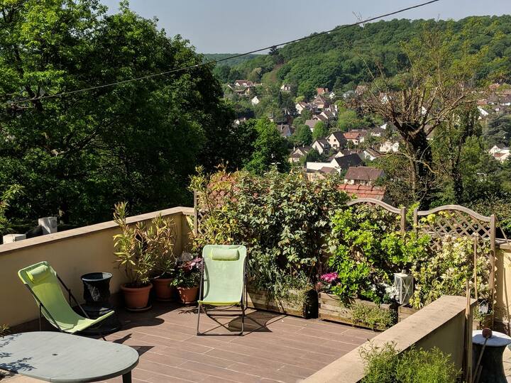 Chambre Vue Sur Forêt, Au Calme. Rer 15mn à Pied. - Saint-Rémy-lès-Chevreuse