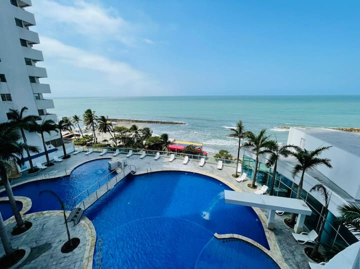 Apartamento En Bocagrande- Cartagena Frente Al Mar - Cartagena