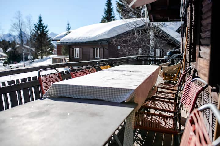 2 Mountainchalets Nxt To Slopes/sauna/9rms/4-14pax - Amden