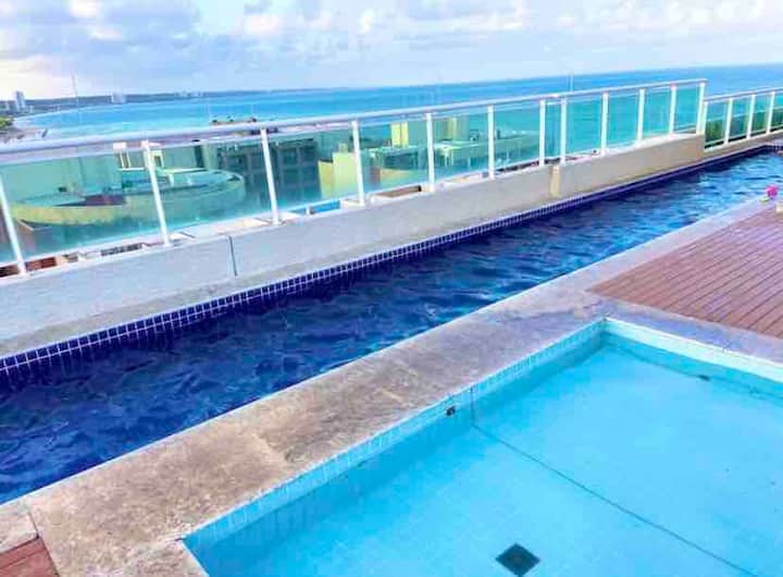 3/4 Beira-mar, Máquina De Lavar, Ar-condicionado - Maceió